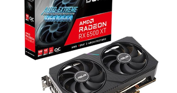 ASUS Dual Radeon RX 6500 XT OC Edition 4GB GDDR6 (DUAL-RX6500XT-O4G)
